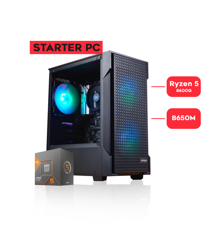 STARTER PC / RYZEN 5 8600G / B650M – Random Access Mexico